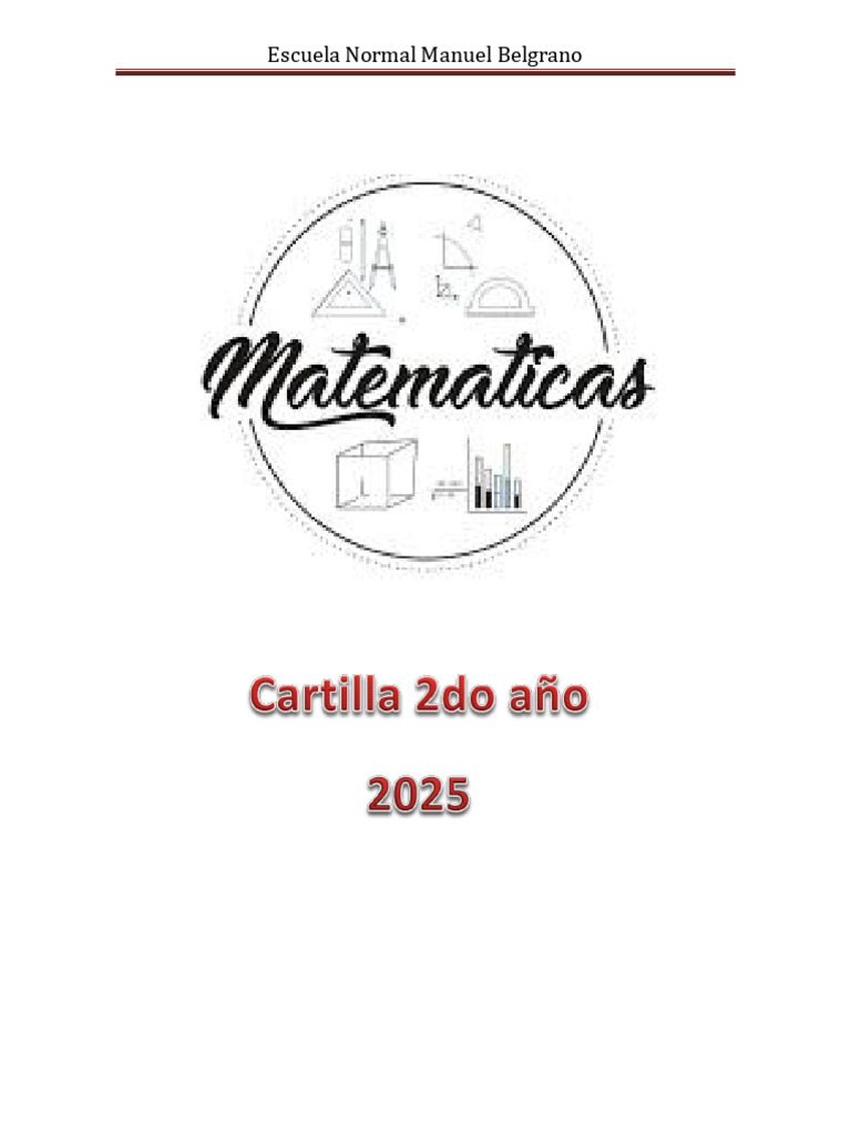 Cartilla 2do 2025 Primera Parte | PDF | Exponenciación | Decimal