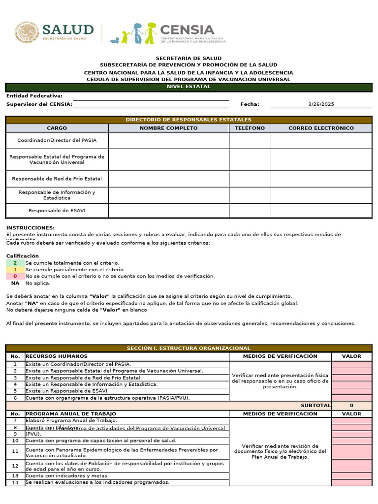 Cedulas Supervision PVU | PDF | Refrigerador | Vacunación