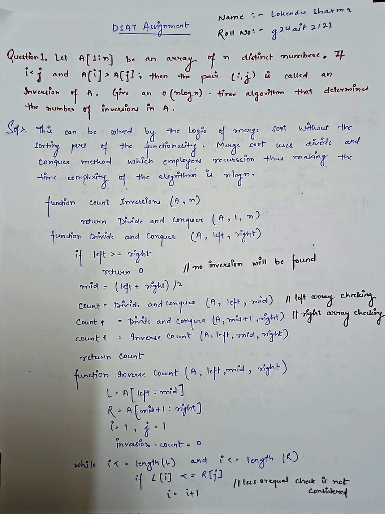 Dsat Assignment1 G24AIT2121 | PDF