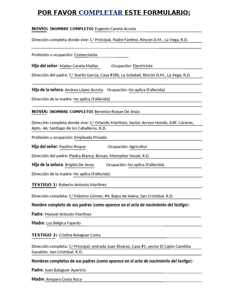 FORMULARIOS DATOS GENERALES (Actualizado) - 7 | PDF