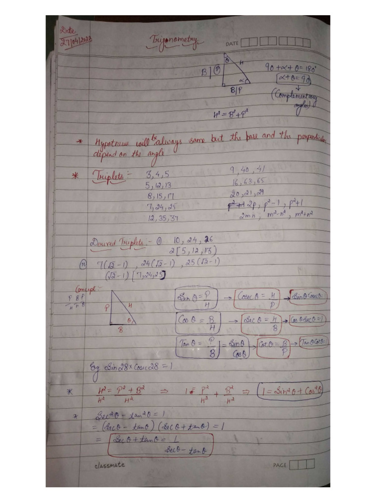 Trigonometry(1) | PDF