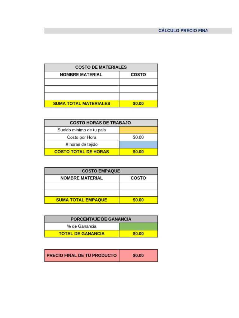 Calculadora de Precio Final de Productos | PDF