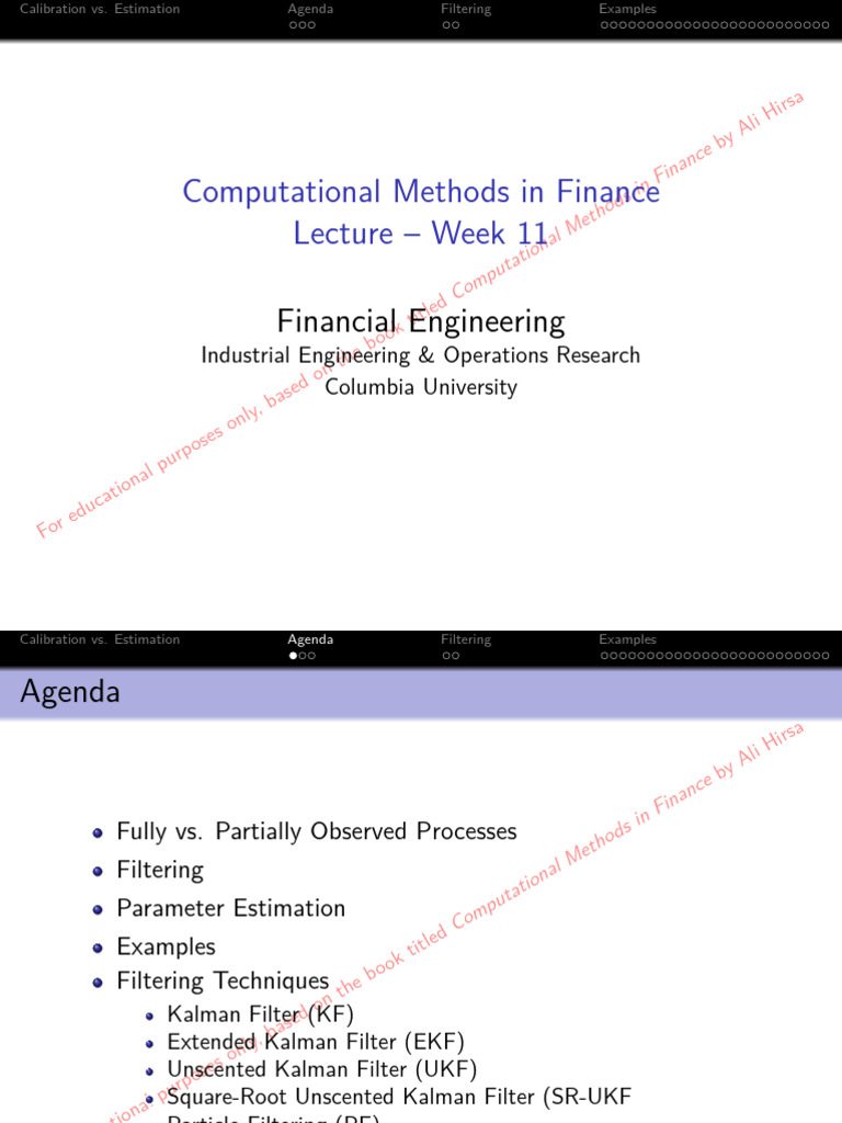 lecture11_IEOR4732 | PDF | Applied Mathematics | Statistical Theory