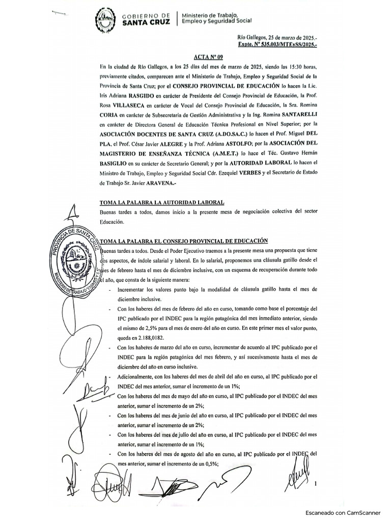 Acta 9 Educacion | PDF