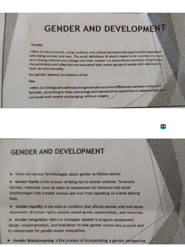 Gender Notes | PDF