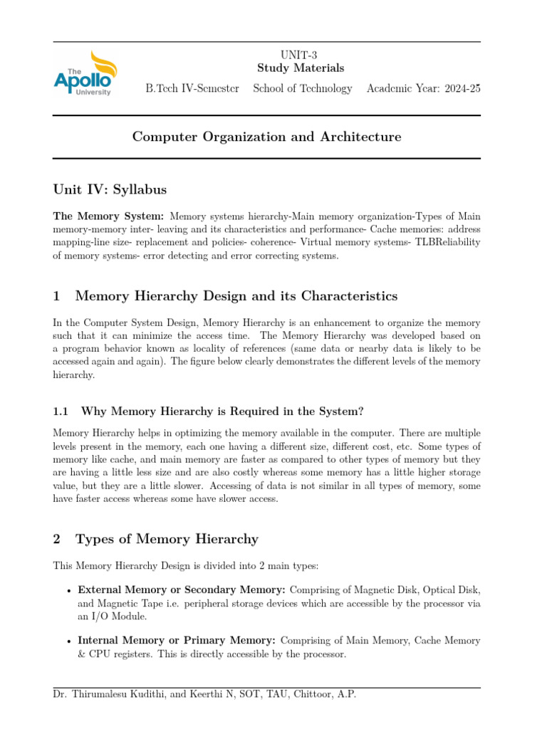 Memory Hierarchy in Computer Architecture | PDF | Random Access Memory | Computer Data Storage