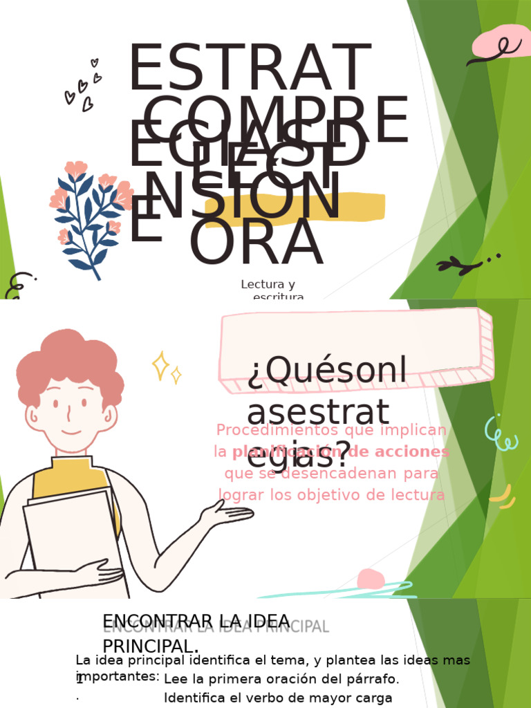 PPT DE ESTRATEGIAS DE COMPRENSION. (1) | PDF | Razonamiento deductivo ...