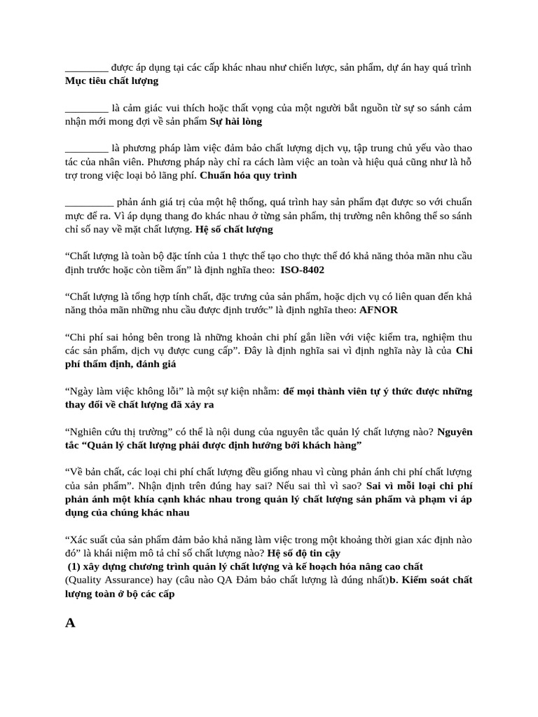 Ôn-tập-QTCL-1 | PDF