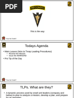 Conduct Troop Leading Procedures | PDF | Reconnaissance | Platoon