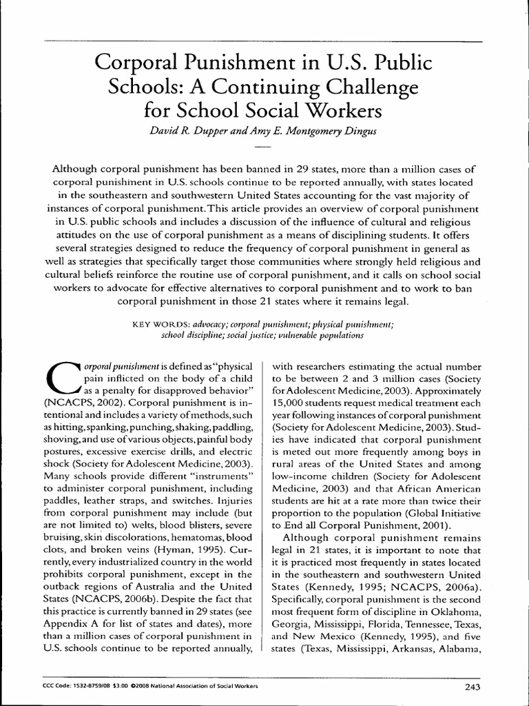 Corporal Punishment | PDF | Corporal Punishment In The Home | Punishments