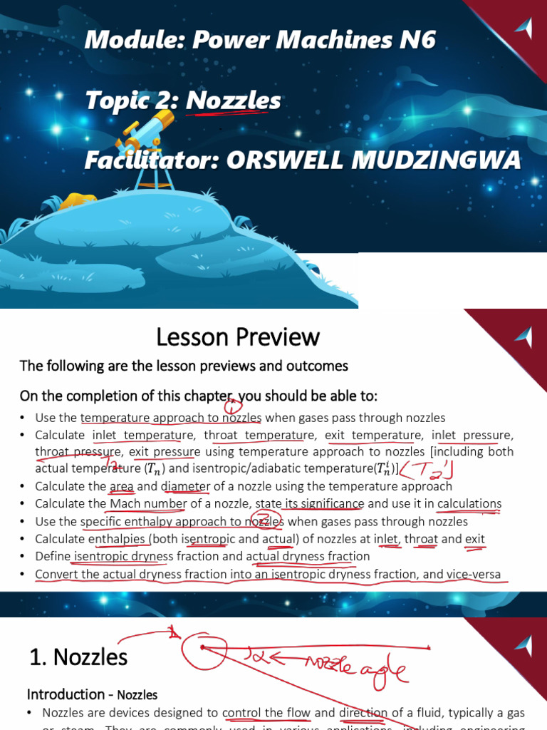 Nozzle Calculations and Approaches | PDF | Nozzle | Mach Number
