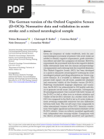 2022 - Benaim - Cognitive Assessment Scale For Stroke Patients (CASP ...