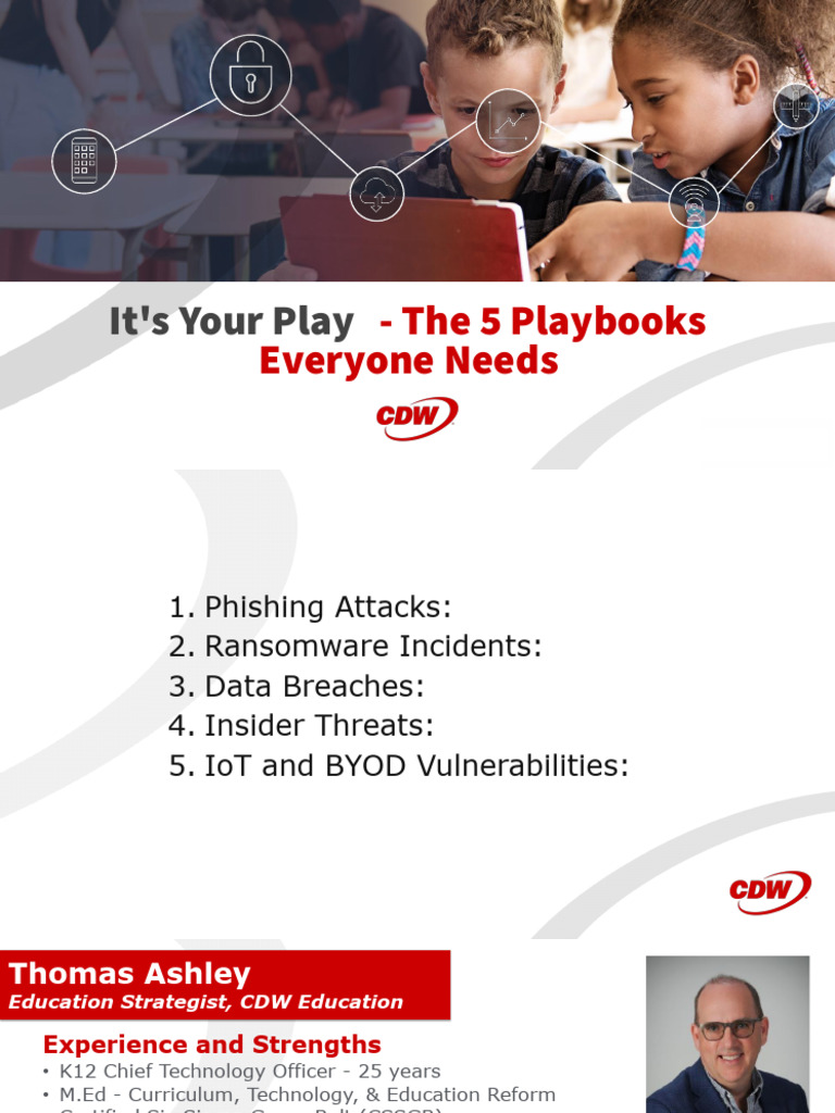 Cybersecurity Playbooks for K-12 Schools | PDF | Security | Computer Security