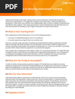 SANS Security Awareness Maturity Model | PDF | Computer Security | Security