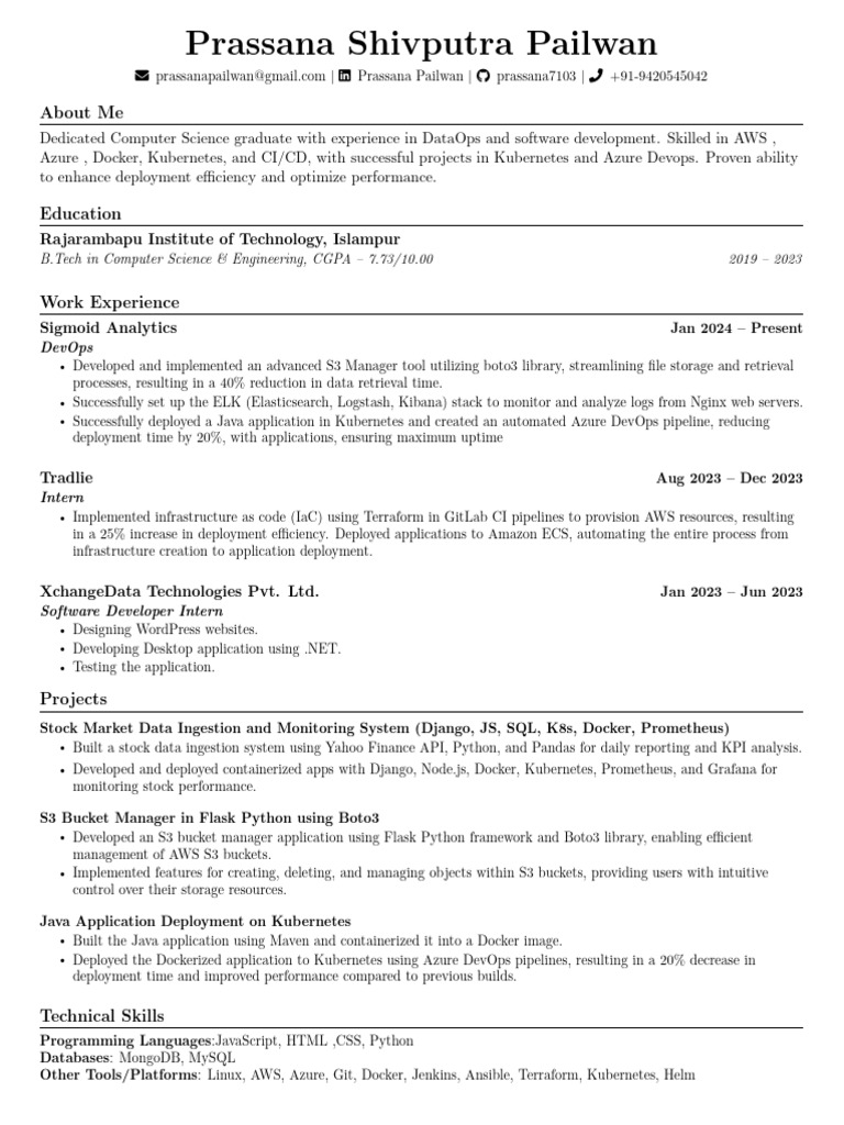 Prassana Pailwan | PDF | Amazon Web Services | Python (Programming Language)