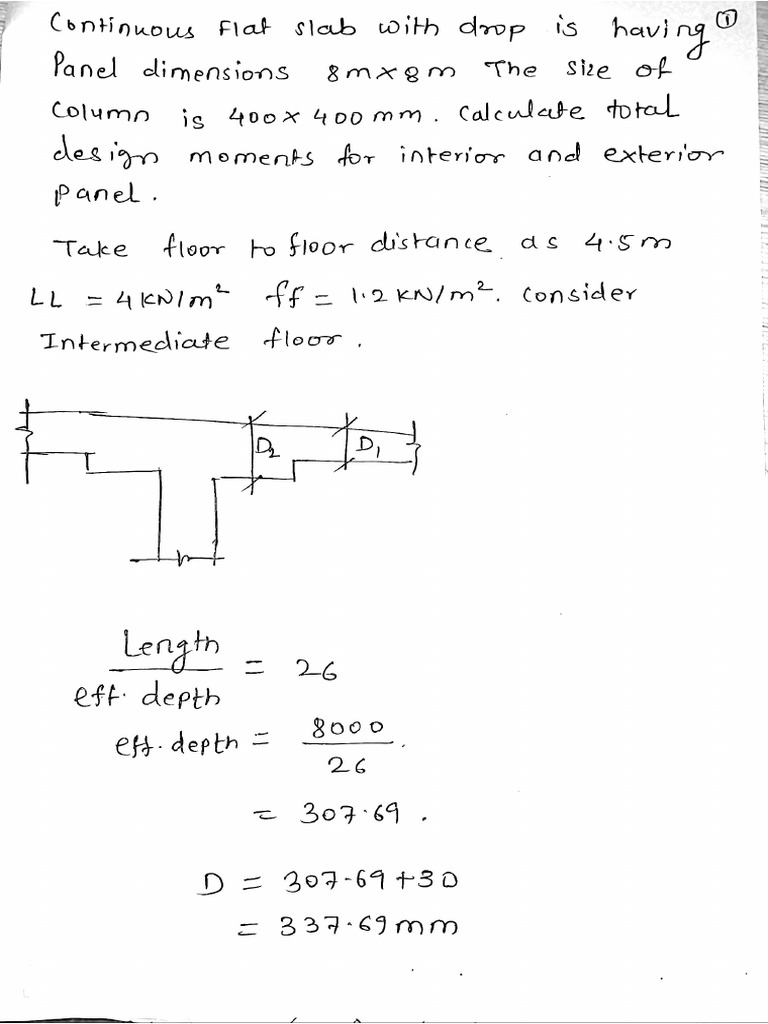 PT Flat Slab Complete Design | PDF