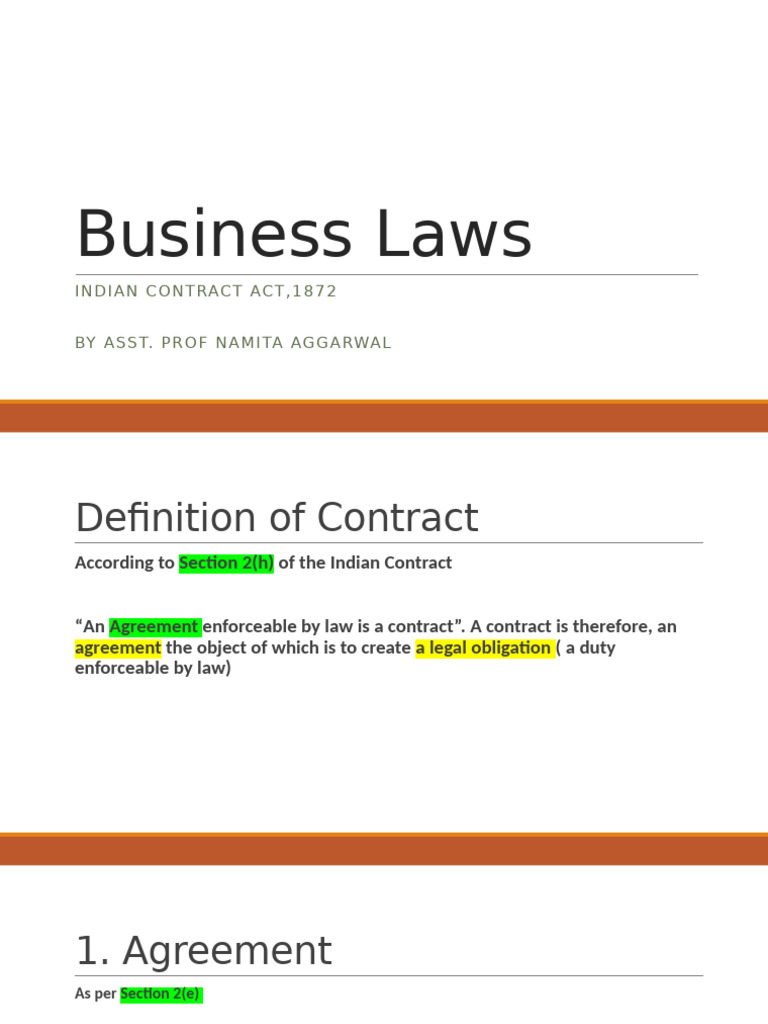 Defintion, Essentials and Kinds of Contract | PDF | Consideration | Business Law