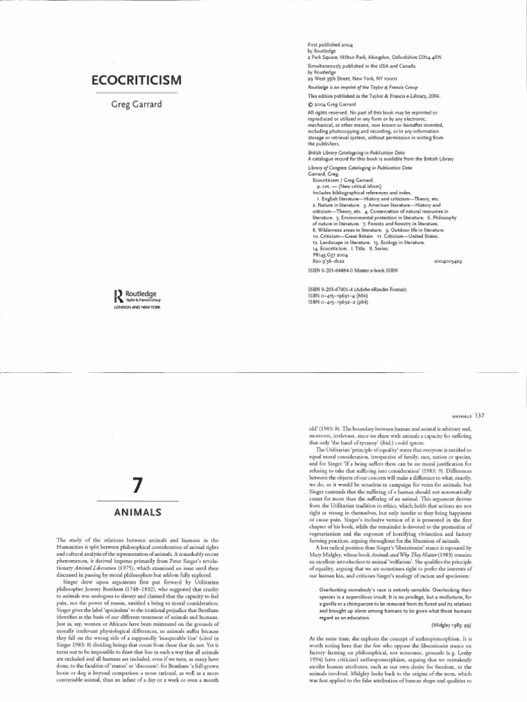 Garrard, Ecocriticism | PDF