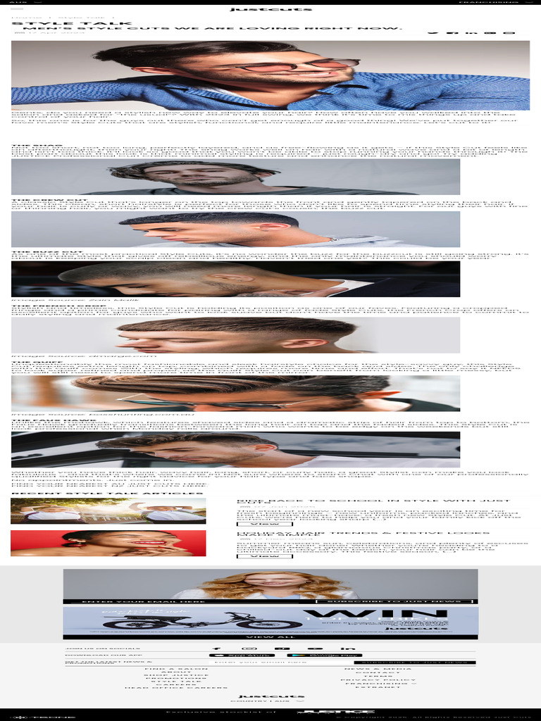 Just Cuts Australia - Style Talk | PDF | Hair | Hairstyle
