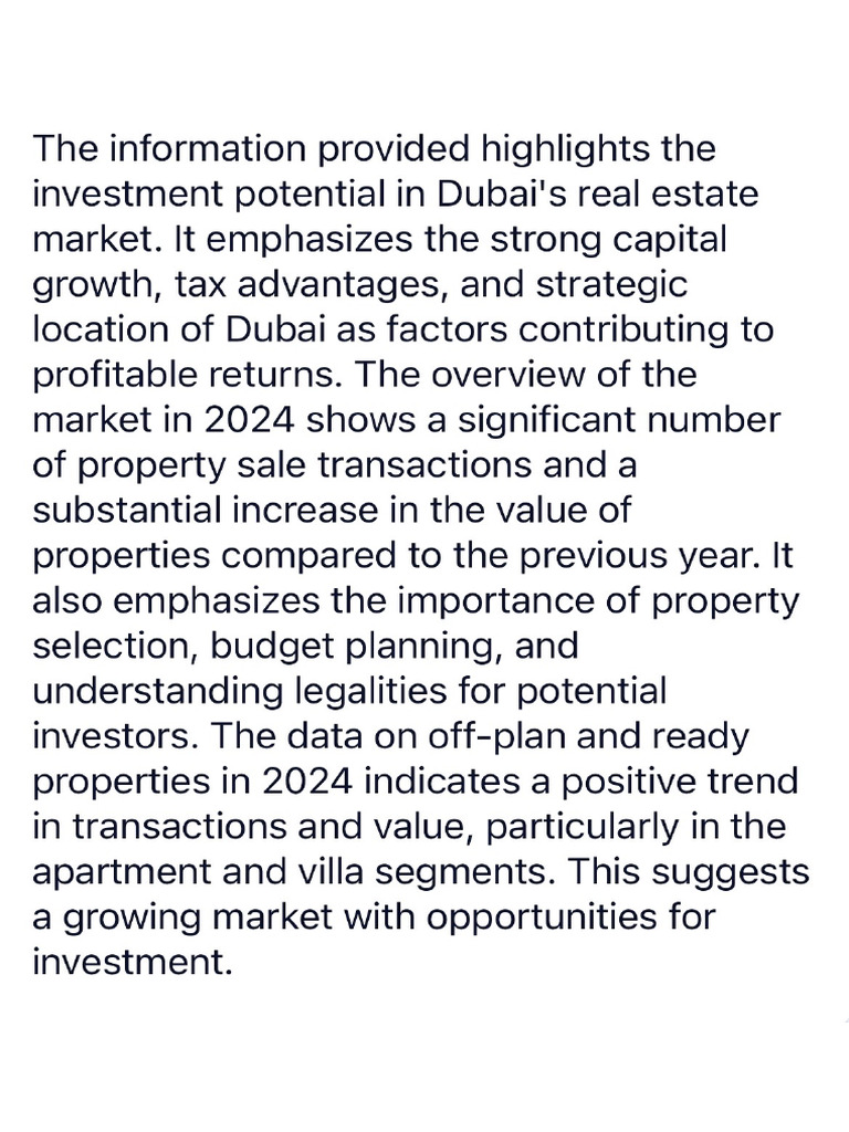 Dubai Property Roadshow 2024 | PDF
