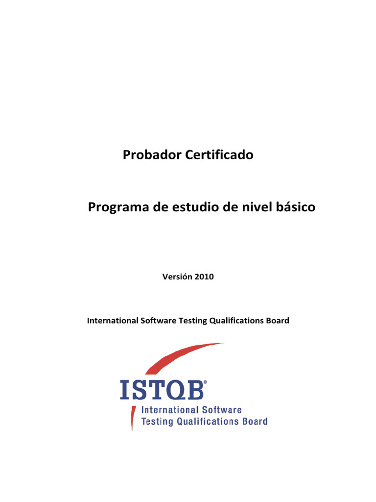 ISTQB Foundation Level Syllabus 2010 | PDF | Computing And Information ...