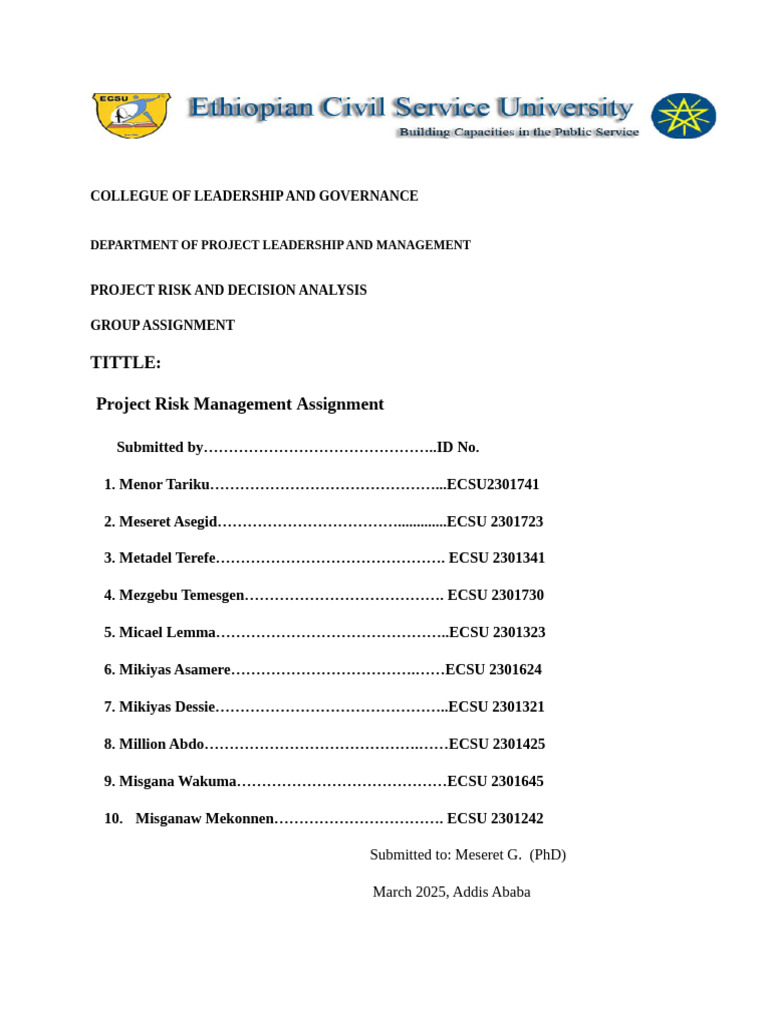 Assignment-2 Risk Assessment | PDF | Risk | Risk Management