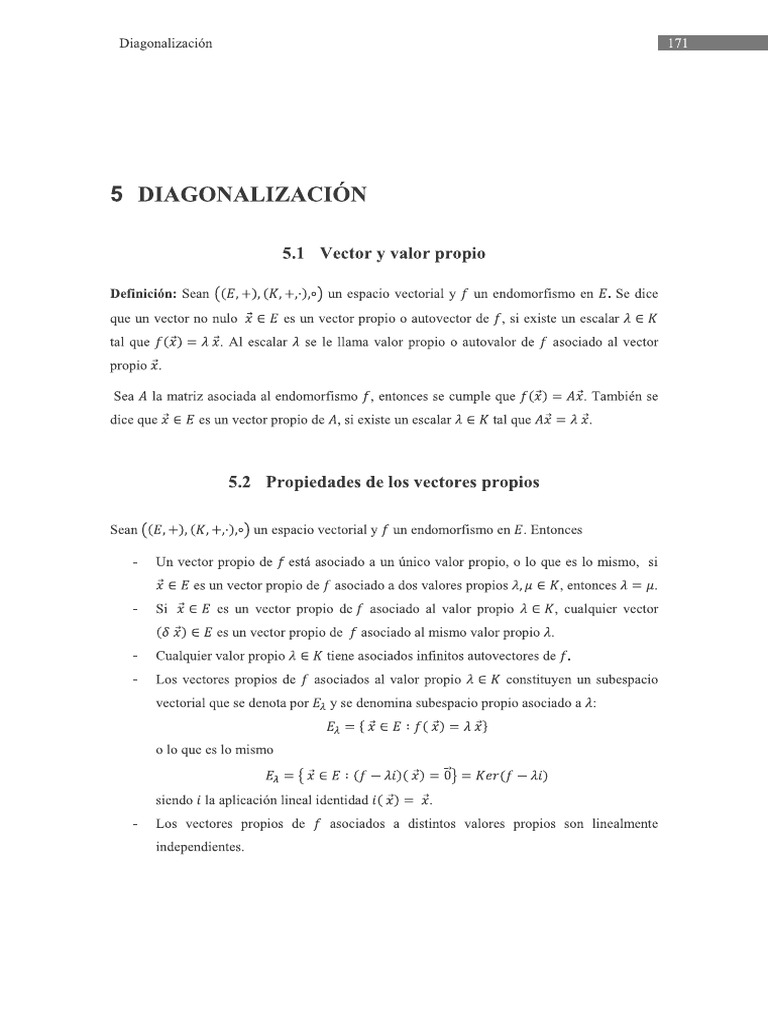 Diagonalizacion Algebra | PDF