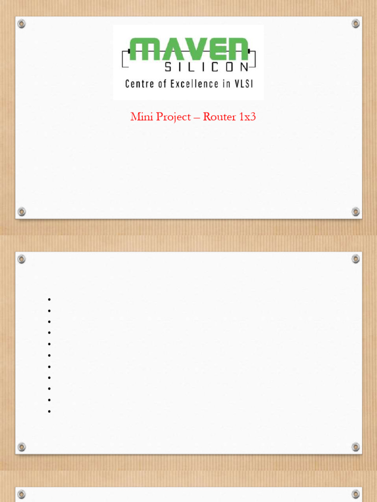 Router1X3 Mini Project Under 32nm | PDF | Electronic Engineering ...