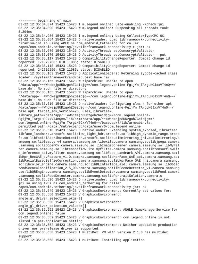 Logcat | PDF | Computing Platforms | System Software