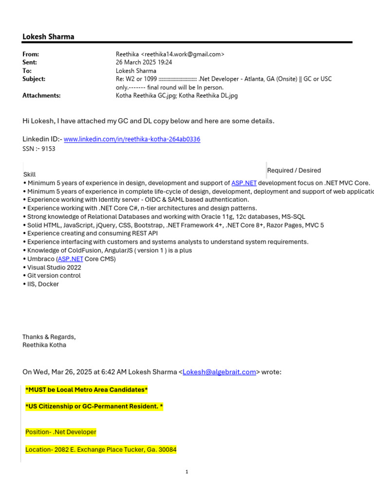 Documents and Skill Matrix - Reethika Kotha | PDF | Angular Js | J Query
