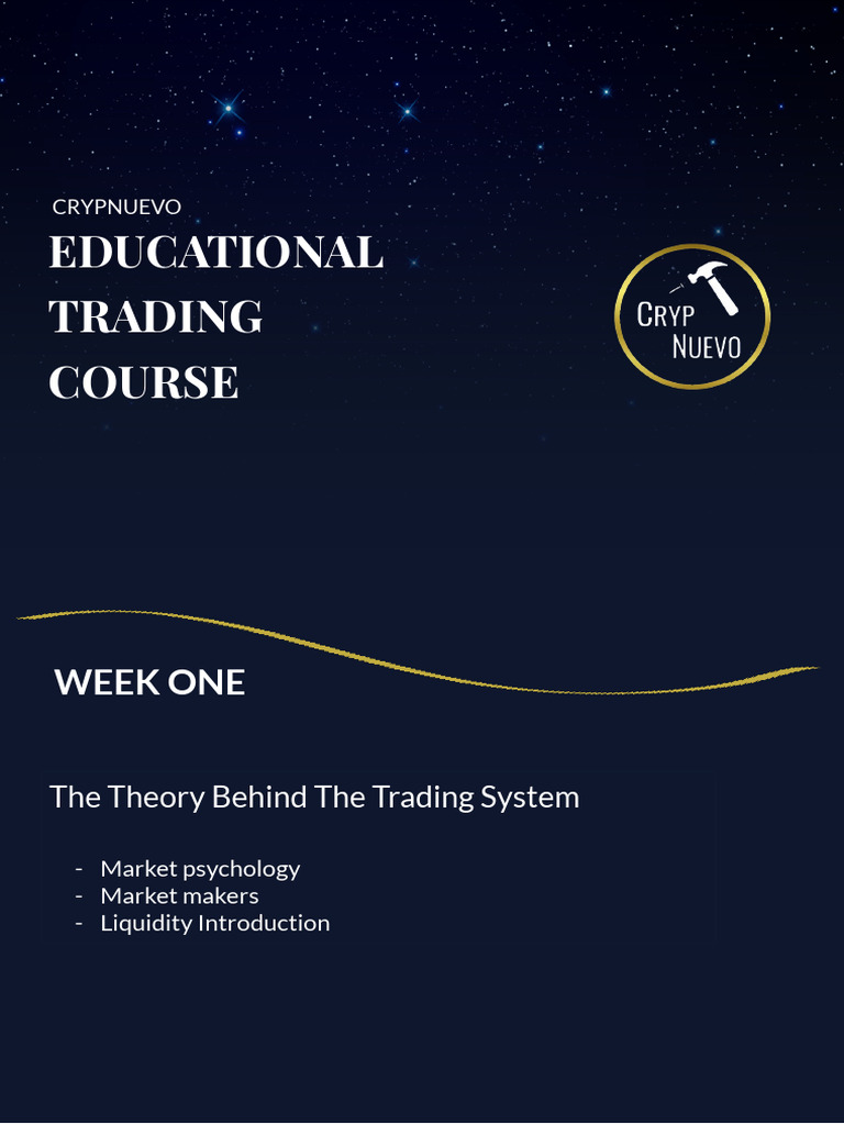 Crypto Trading Course: Week 1 Insights | PDF | Market Maker ...