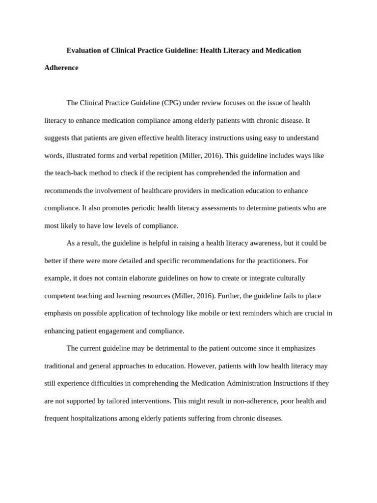 Evaluation of Clinical Practice Guideline | PDF | Medicine | Health Care