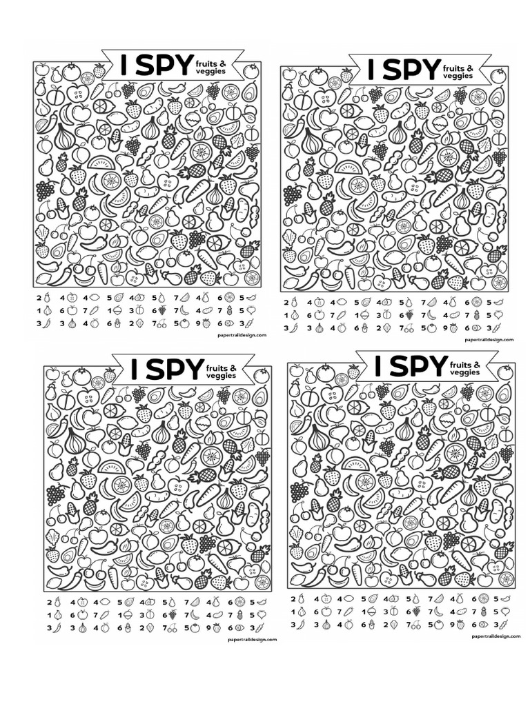 I Spy Food Para Imprimir7 | PDF