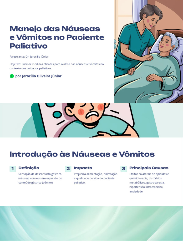 Manejo de Náuseas em Pacientes Paliativos | PDF | Vômito | Antagonista ...