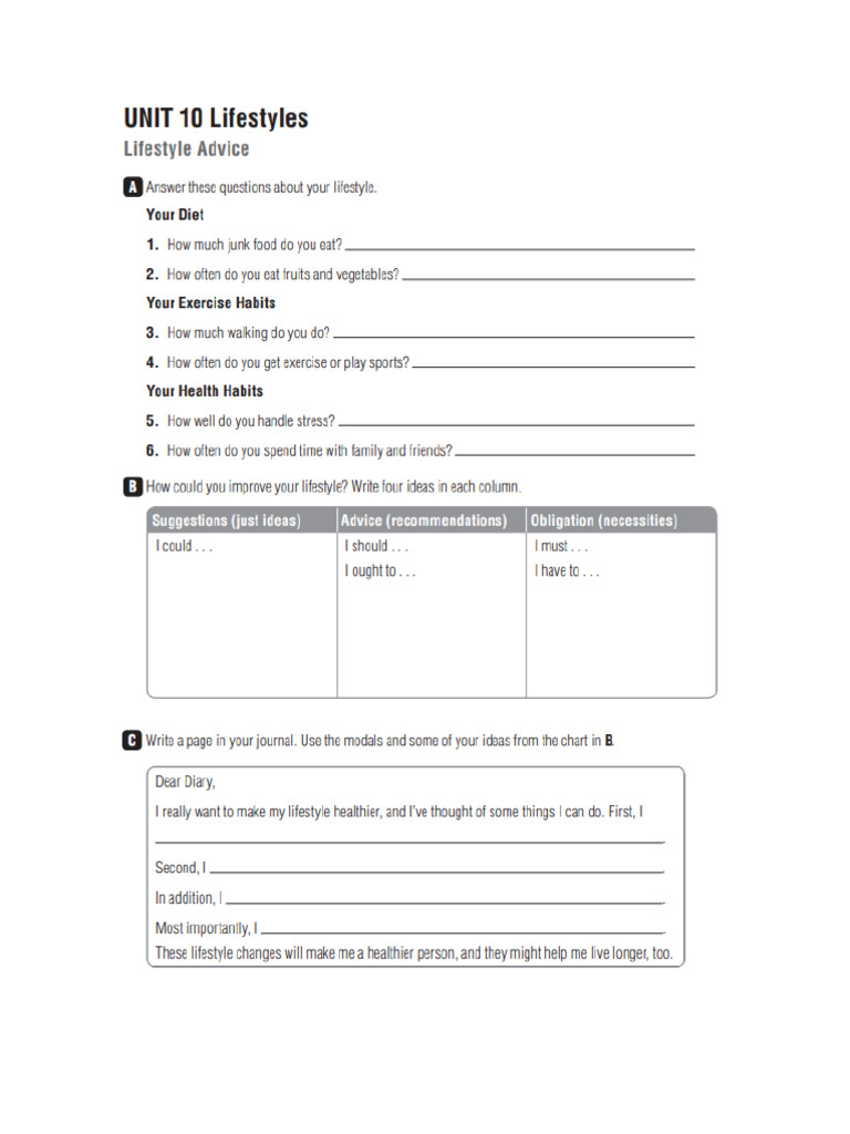 Writing Practice Unit 10 | PDF