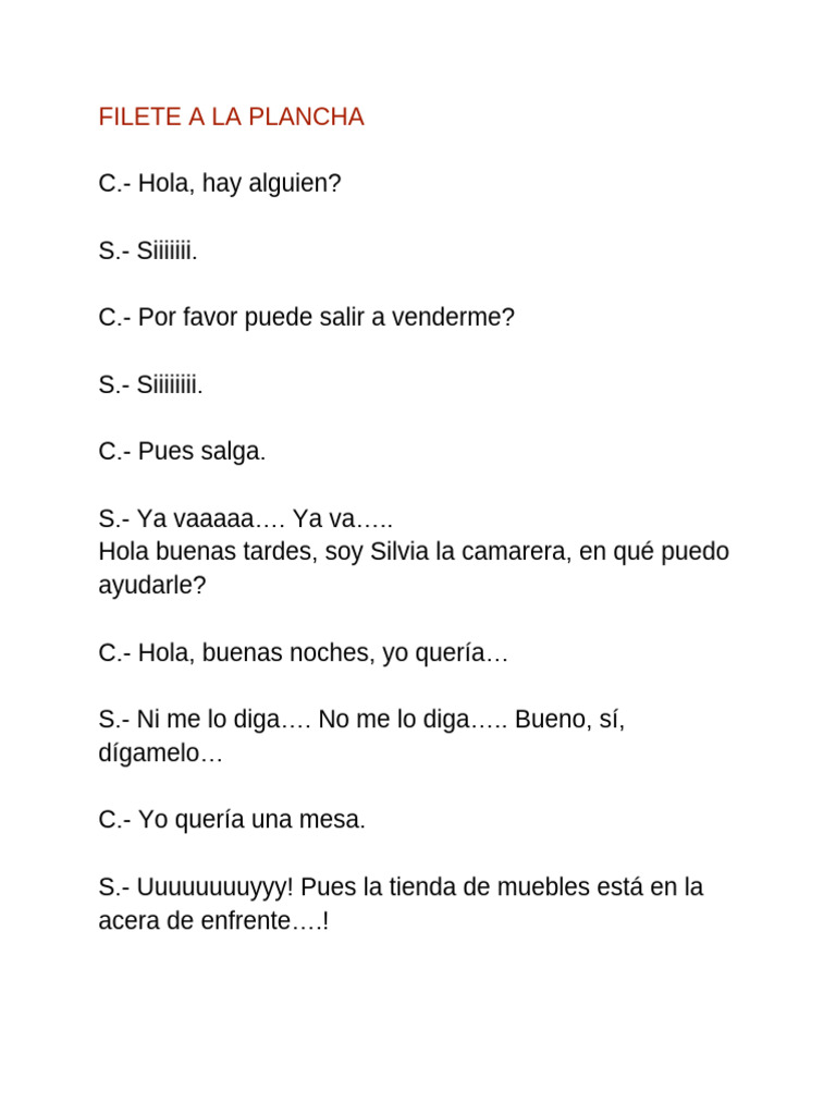 Filete A La Plancha | PDF