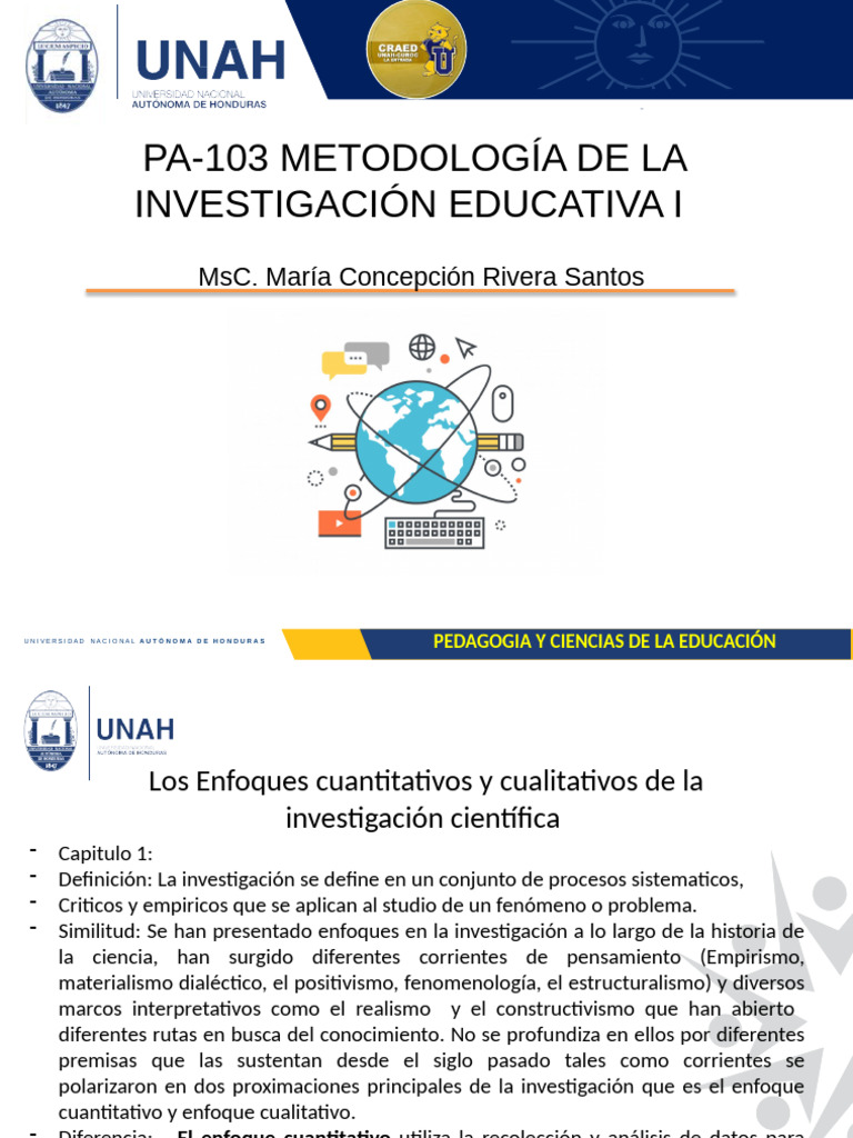 Presentación Metodología de La Investigación I, II PAC 2024 | PDF