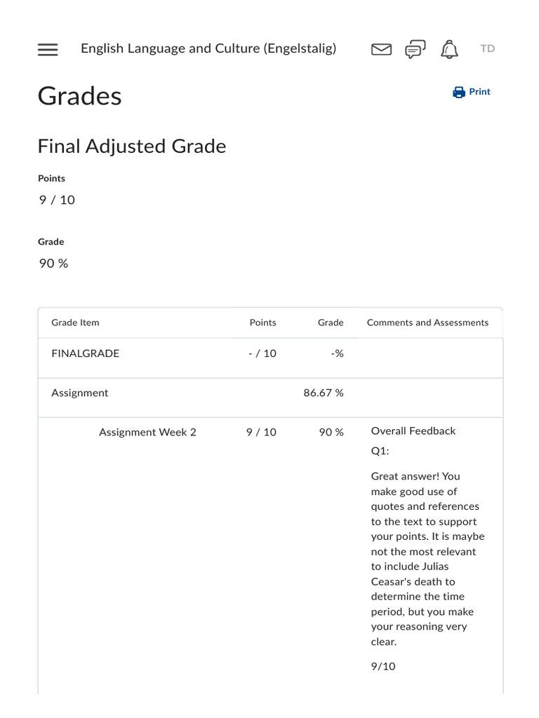 Grades - English Language and Culture (Engelstalig) - University of ...