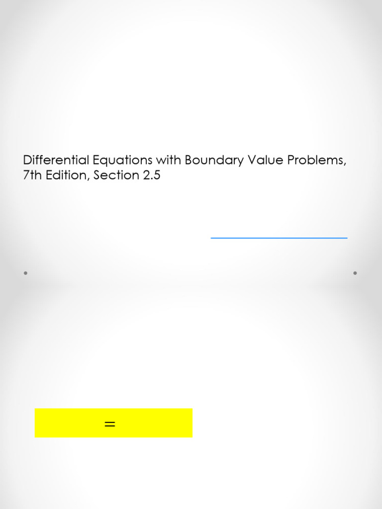 Identifying First Order Homogeneous ODEs | PDF | Ordinary Differential ...
