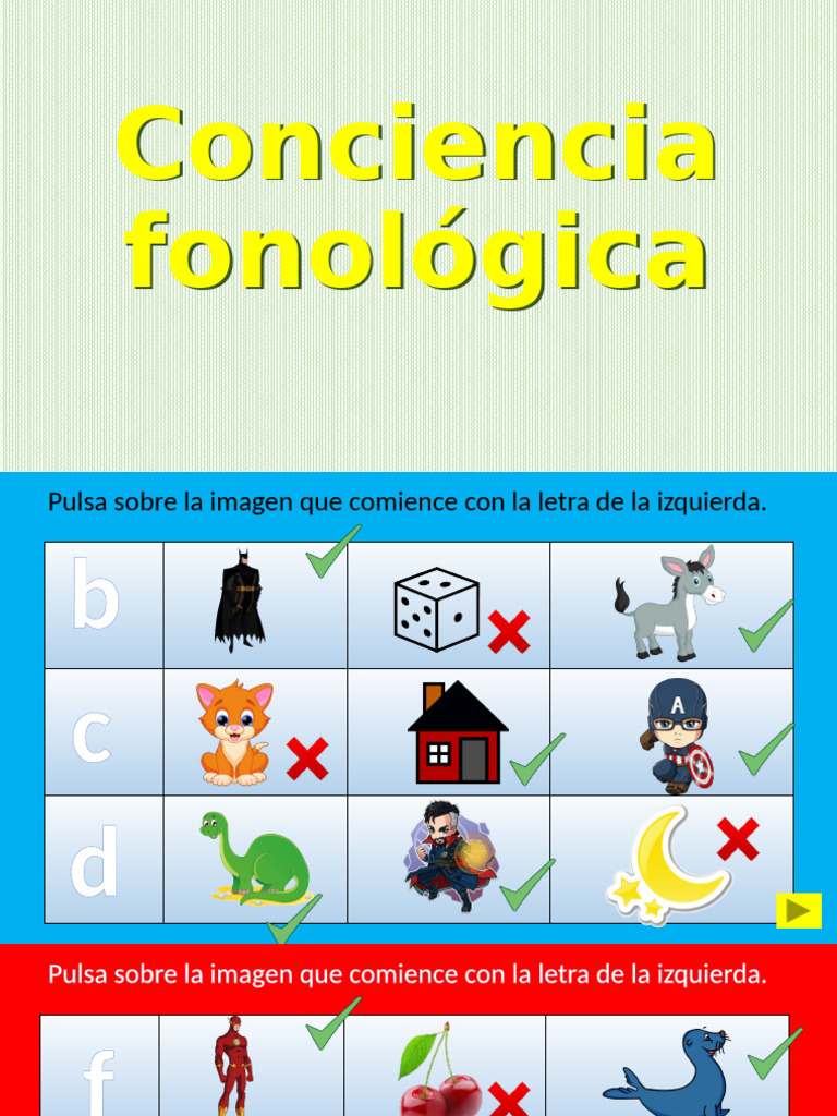 Conciencia Fonológica | PDF