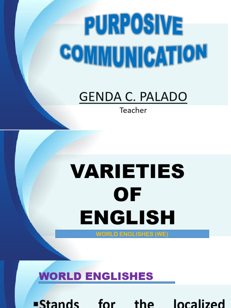 Varieties of English: A Comparative Guide | PDF