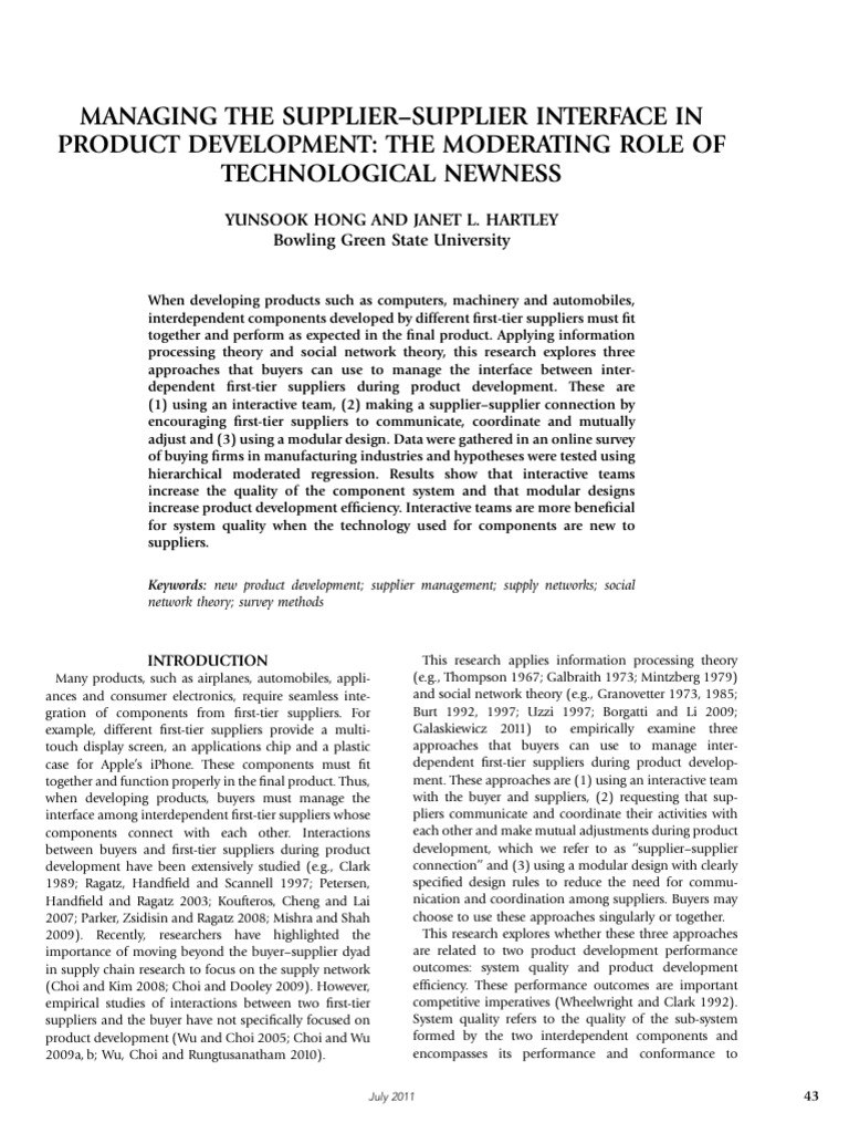 J Supply Chain Manag - 2011 - HONG - MANAGING THE SUPPLIER SUPPLIER ...