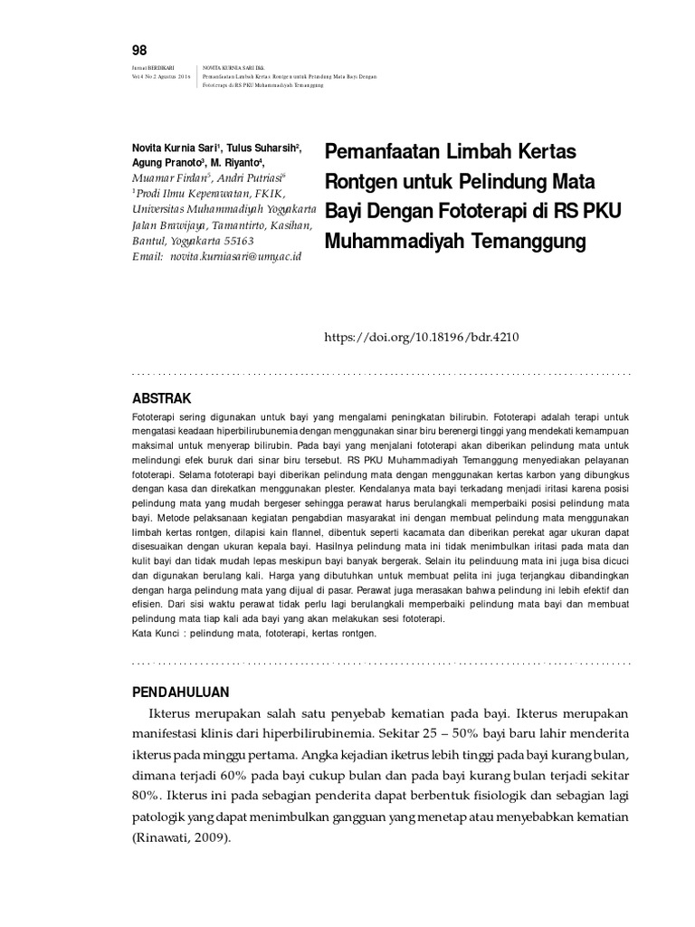Pemanfaatan Limbah Kertas Rontgen Untuk | PDF