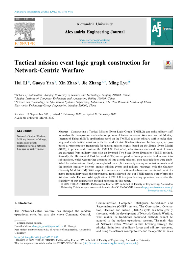 Tactical Mission Event Logic Graphs | PDF | Reconnaissance | Machine ...