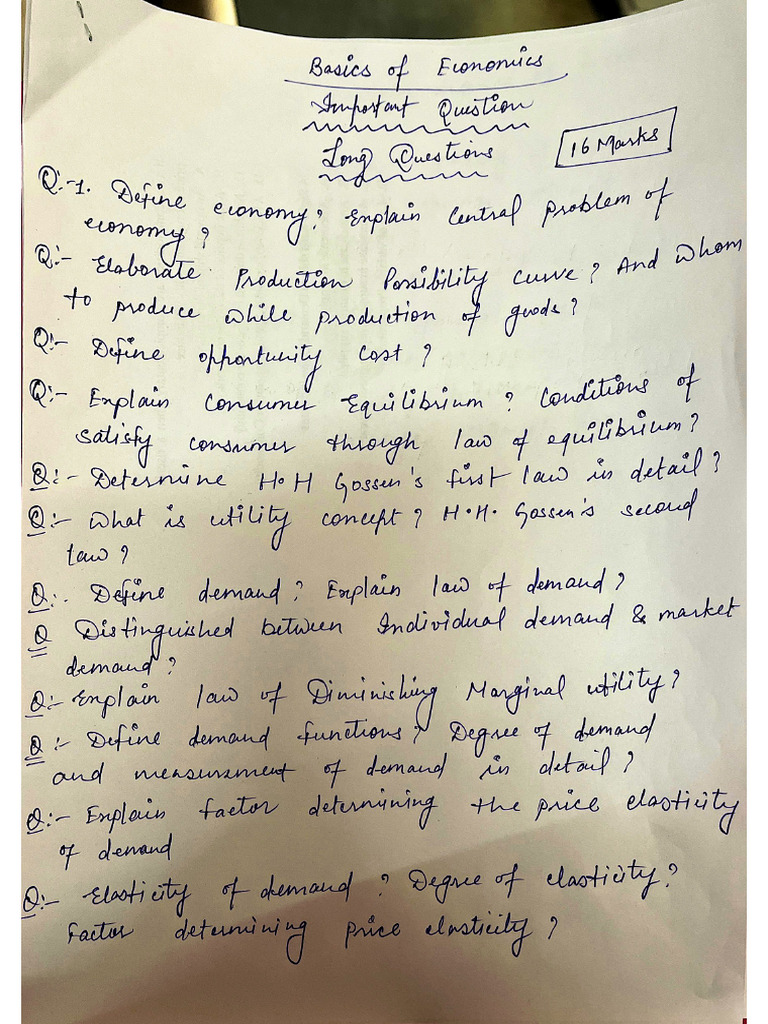 Basics of Economics | PDF