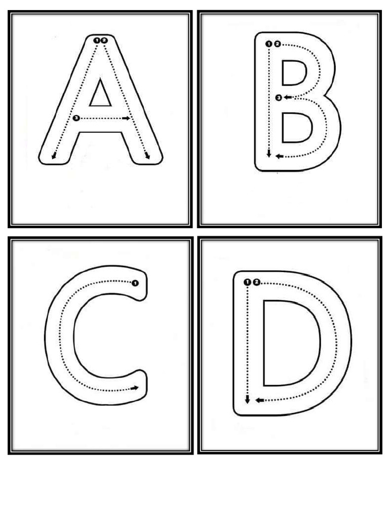 Alfabeto Tracejado Imprimir | PDF