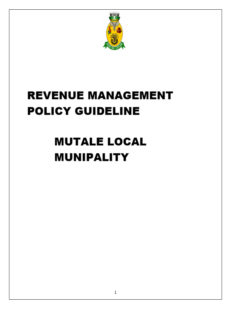 Revenue Management Guideline1 | PDF | Debt | Credit