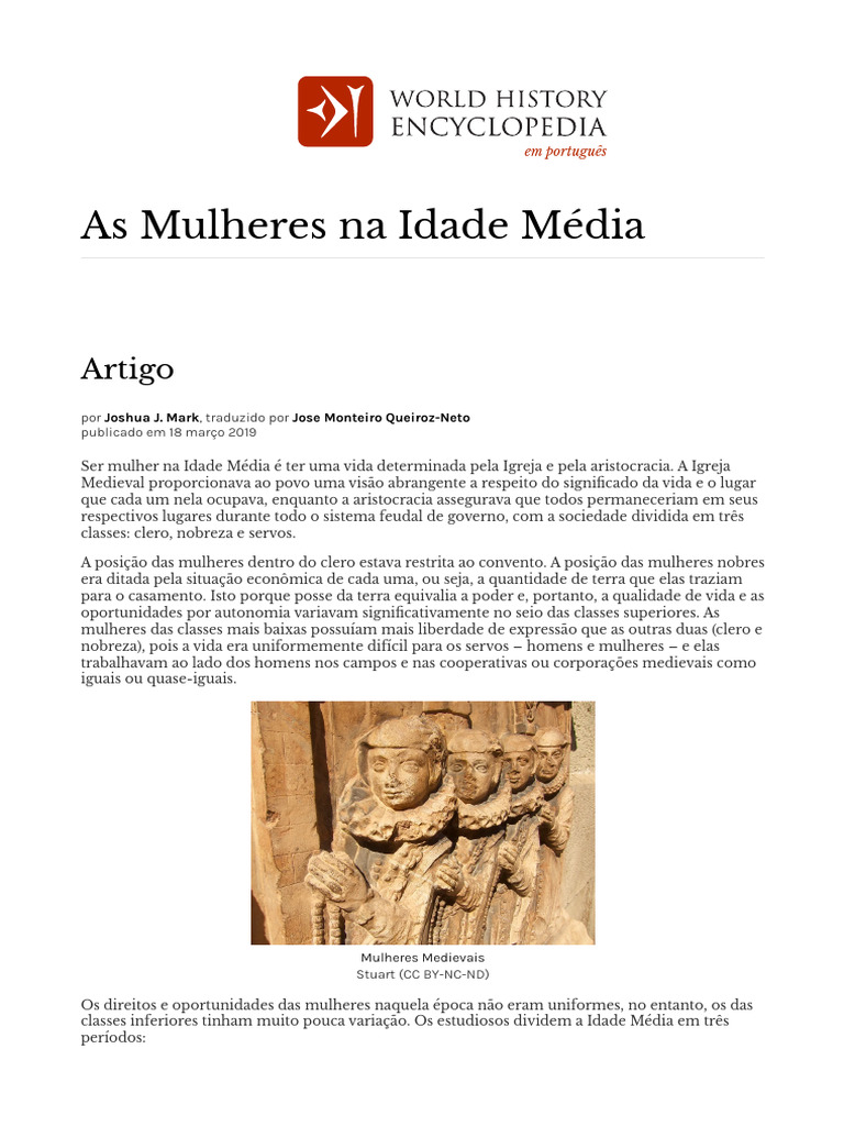 Mulheres na Idade Média: Direitos e Papéis | PDF | Maria, mãe de Jesus ...