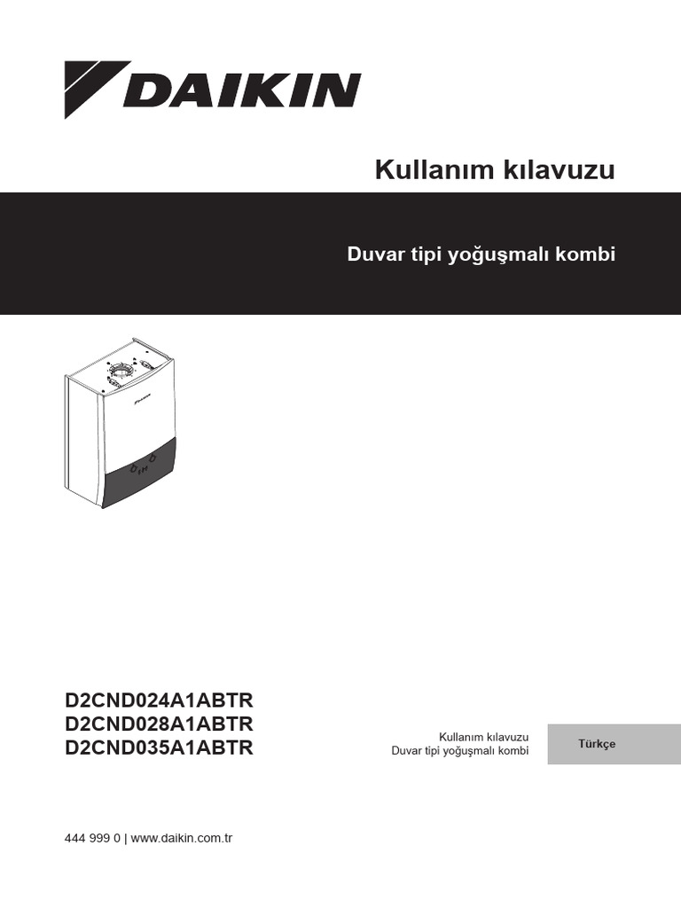 Daikin Premix NDJ Tam Yogusmali Kombi Kullanim Kilavuzu | PDF