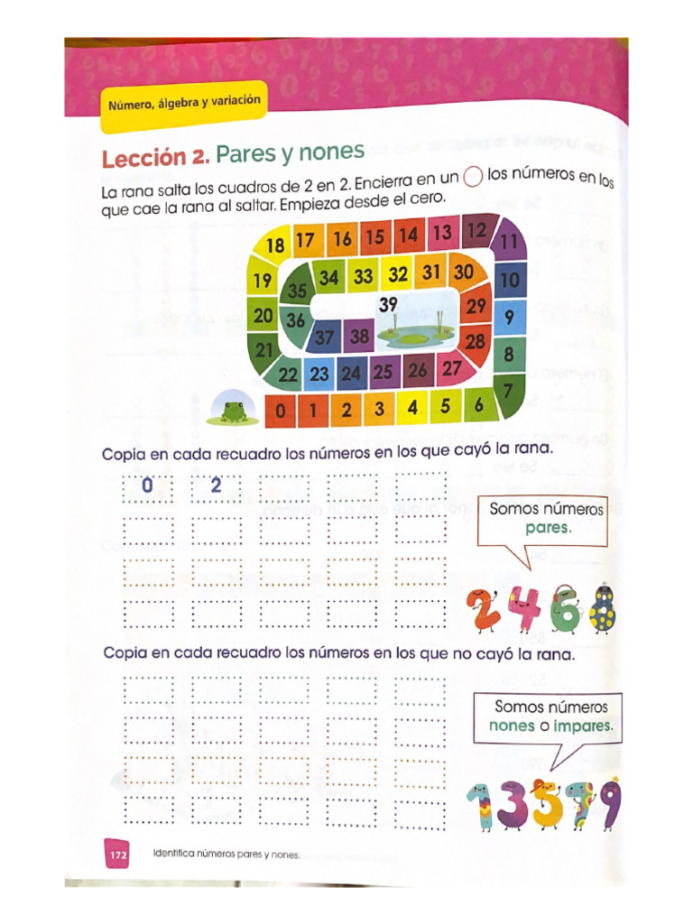 numeros pares y nones Paula | PDF